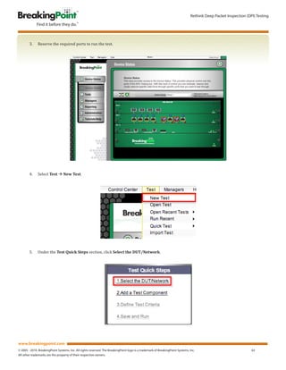 Deep Packet Inspection (DPI) Test Methodology | PDF