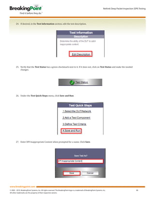 Deep Packet Inspection (DPI) Test Methodology | PDF