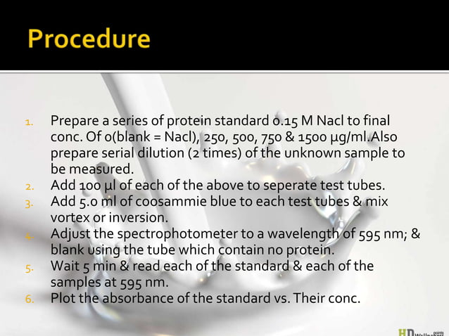 Estimation of milk protein | PPT