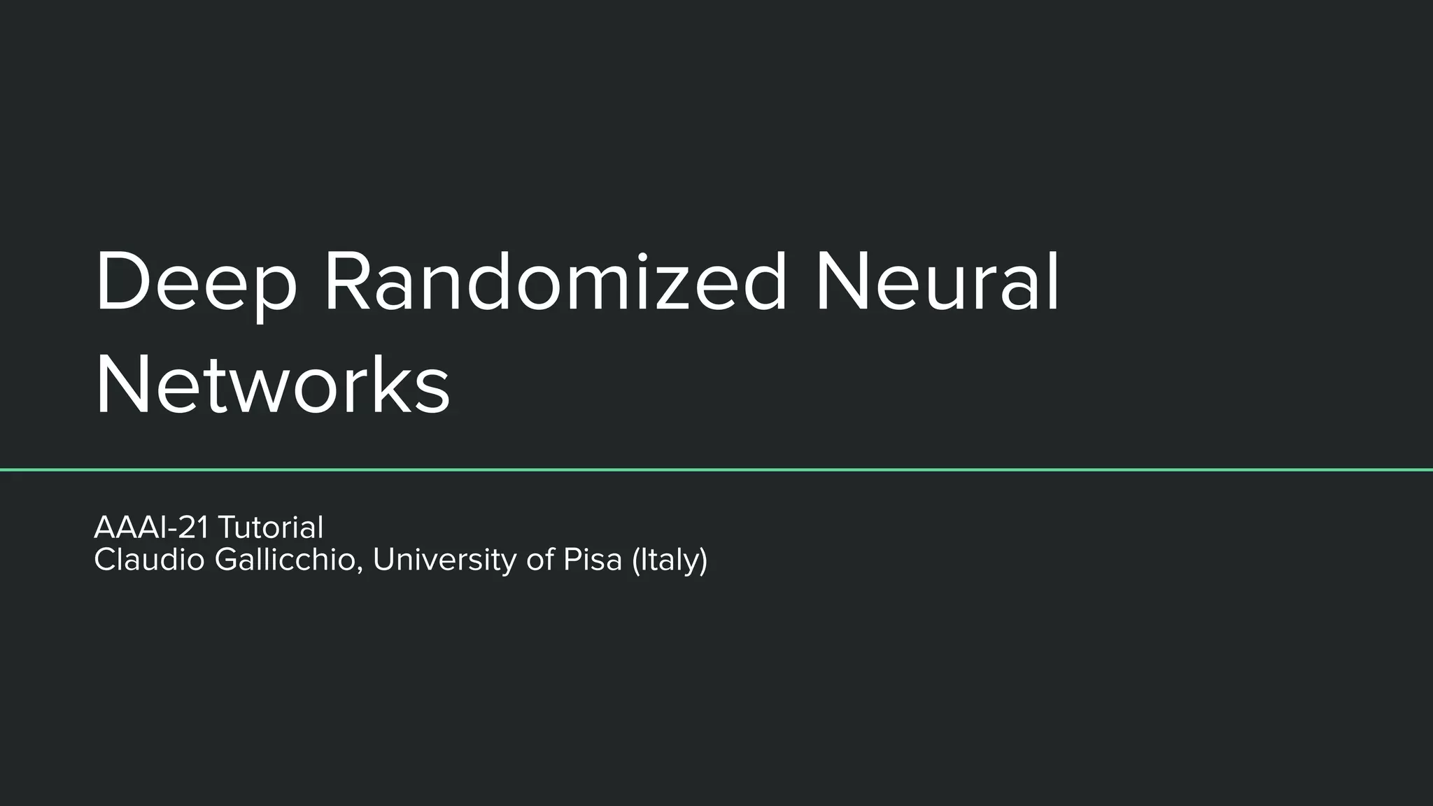 Deep randomized neural networks | PDF