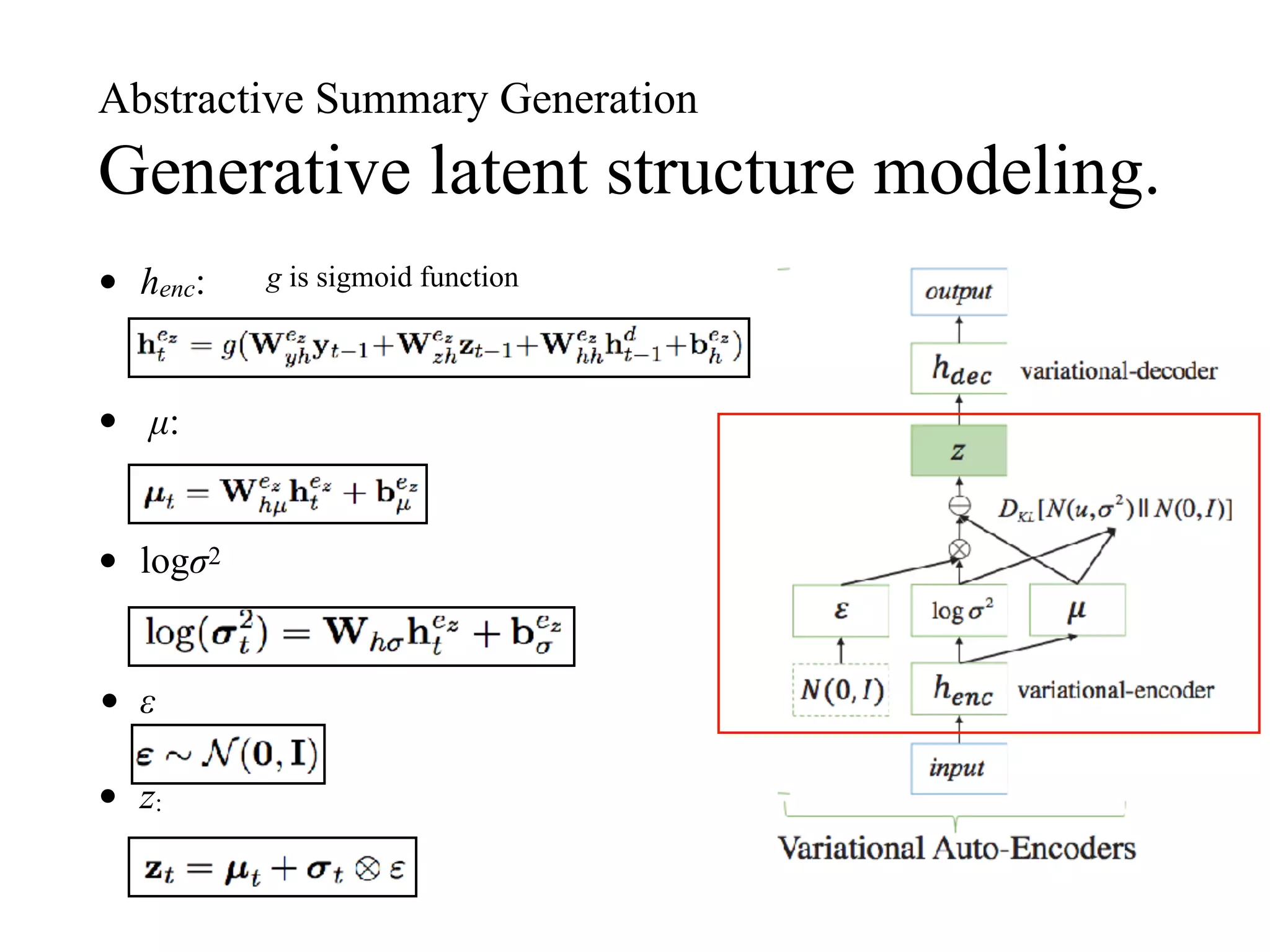 Deep Recurrent Generative Decoder For Abstractive Text Summarization Ppt