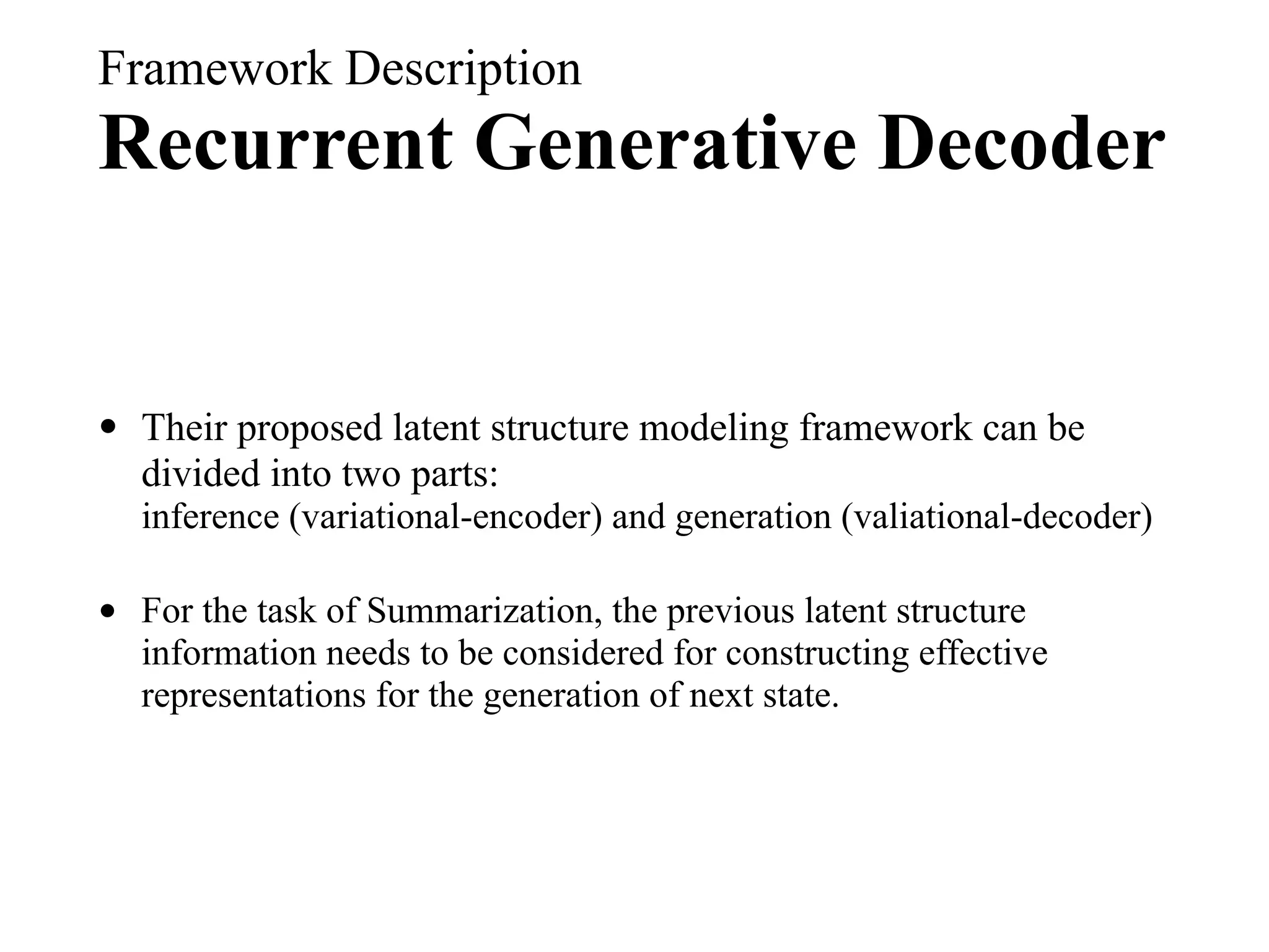 Deep Recurrent Generative Decoder For Abstractive Text Summarization Ppt