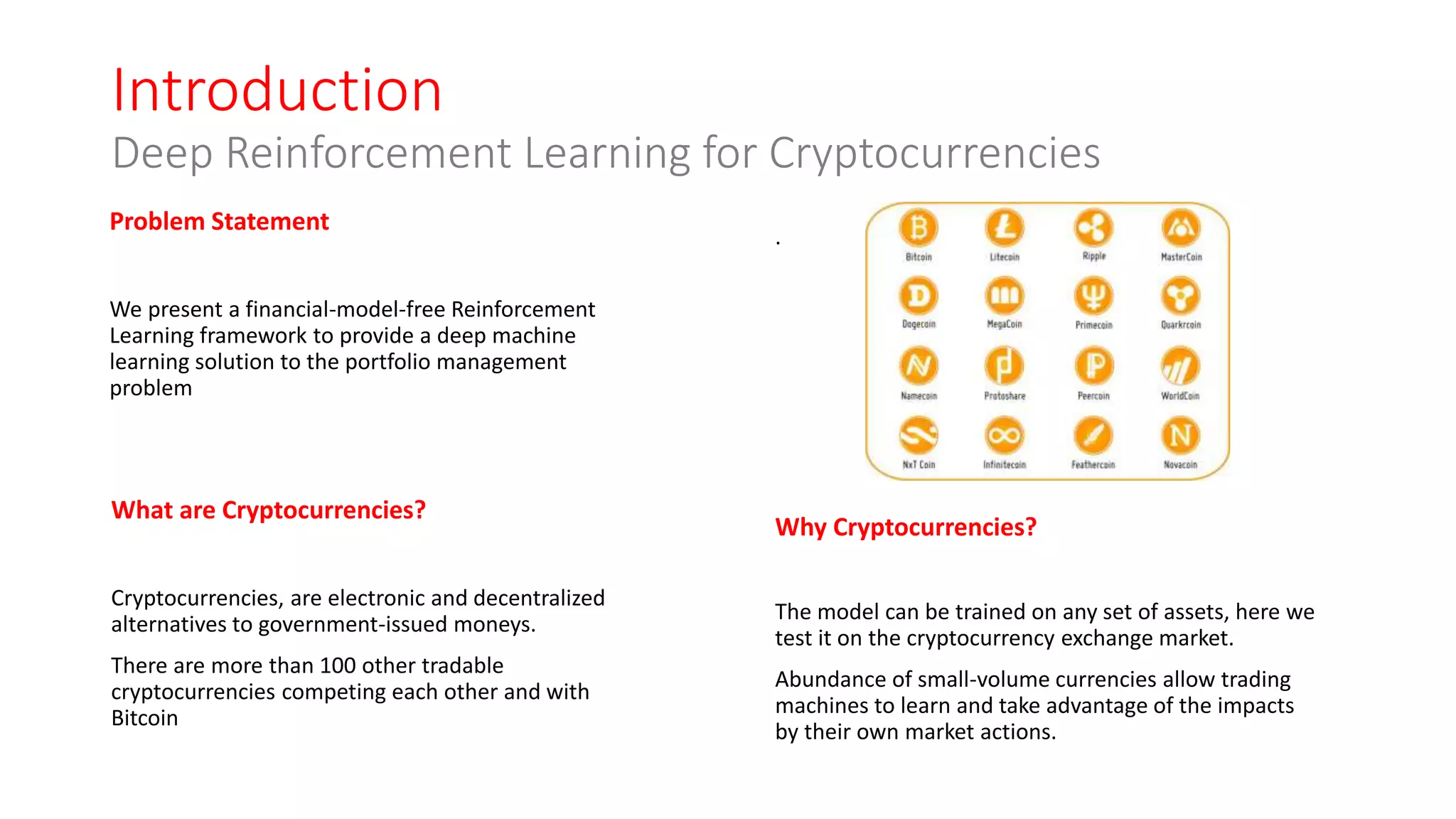 Deep reinforcement for portfolio management | PPTX