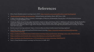 Deep Reinforcement Learning | PPT