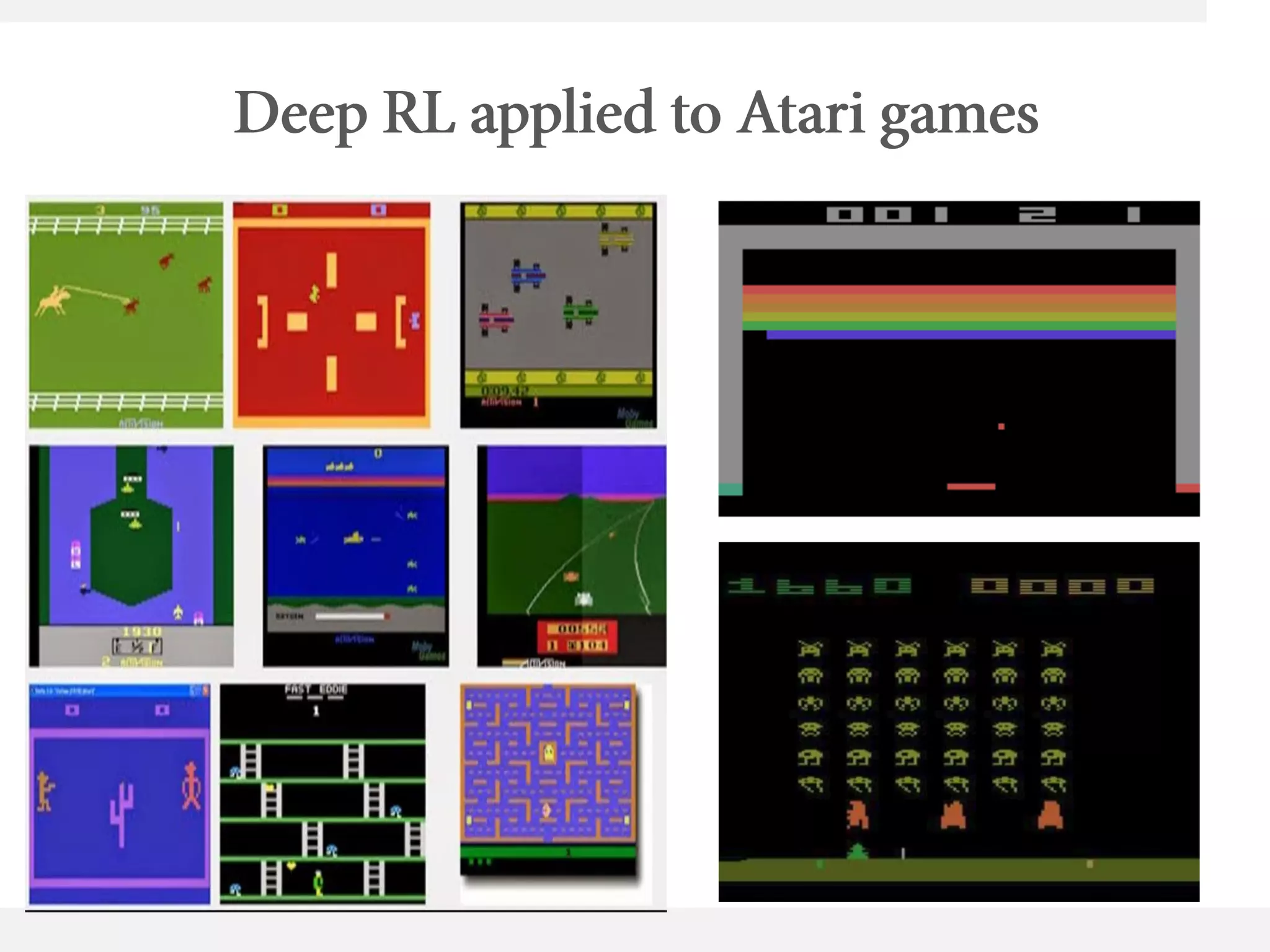 Deep reinforcement learning with Atari and Alphago | PPT