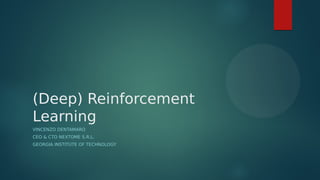 (Deep) Reinforcement Learning | PDF