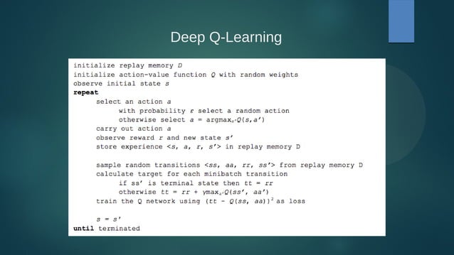 (Deep) Reinforcement Learning | PPT