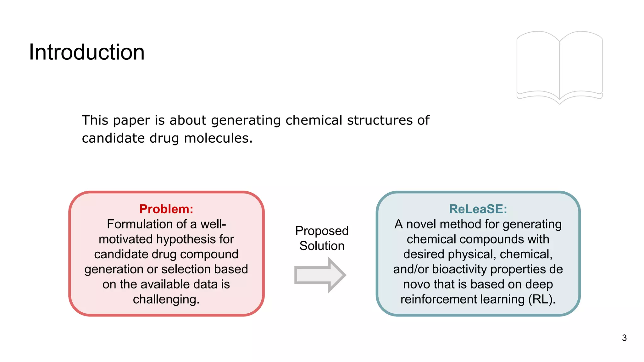 Deep reinforcement learning for de novo drug design | PPTX