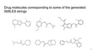 Deep reinforcement learning for de novo drug design | PPTX
