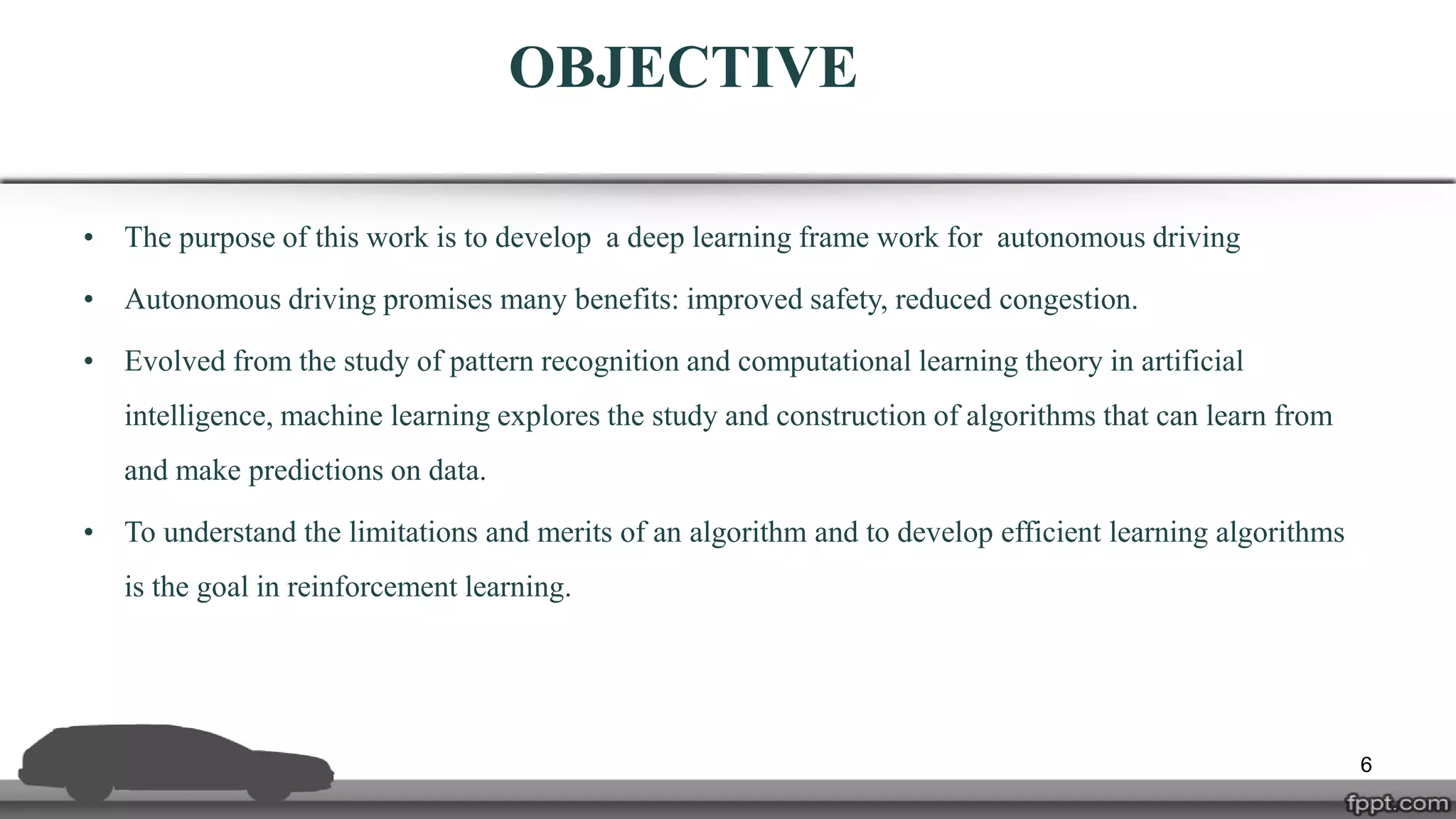 Deep Reinforcement Learning Framework For Autonomous Driving Pptx
