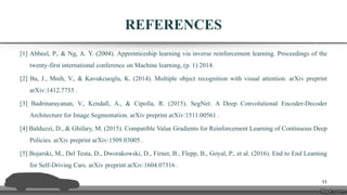 Deep reinforcement learning framework for autonomous driving | PPTX