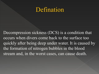 Deep sea diving and physiological response to high barometric pressure ...