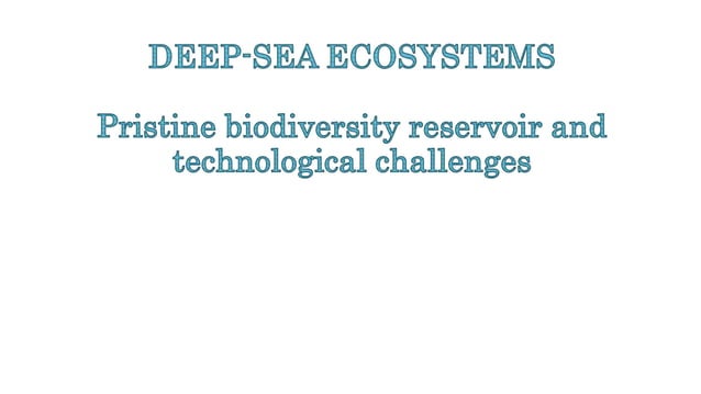 Deep sea ecosystem | PPTX
