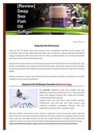 Deep seafishoilreview | PDF