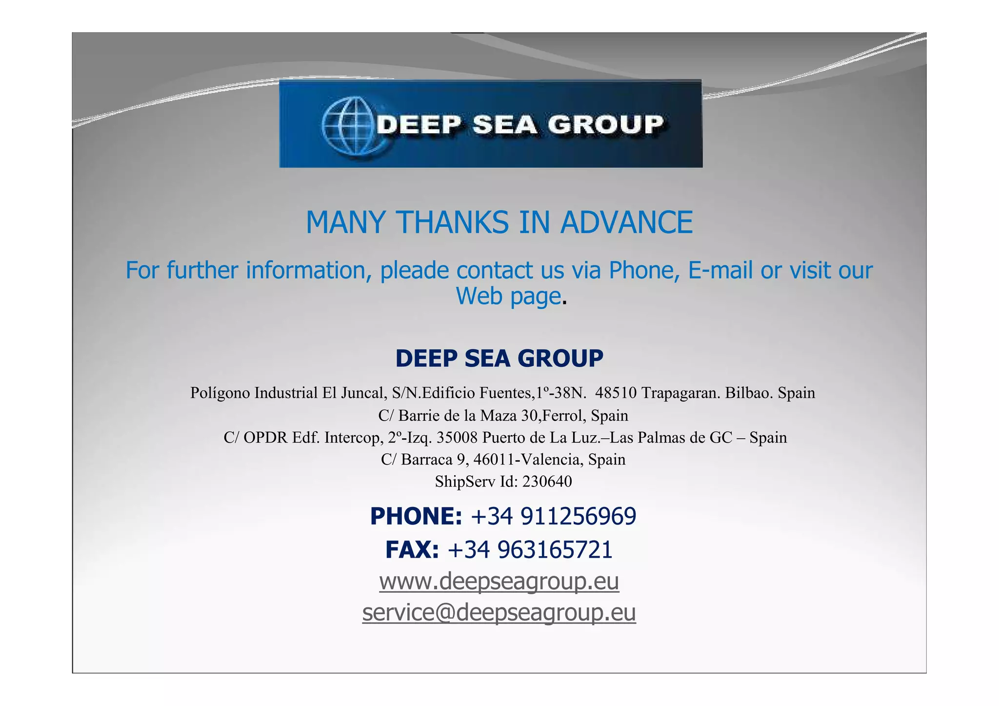 Deep sea group new phone | PDF