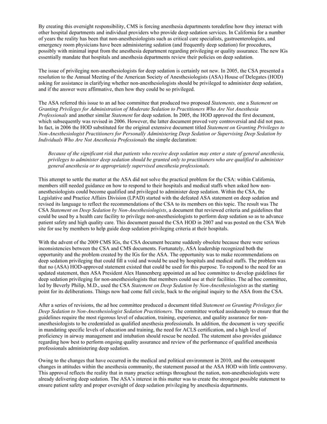 Deep sedation final | PDF