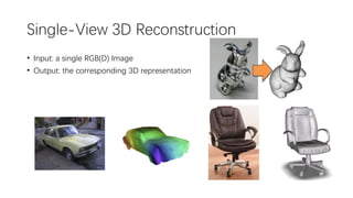 Deep single view 3 d object reconstruction with visual hull | PPT