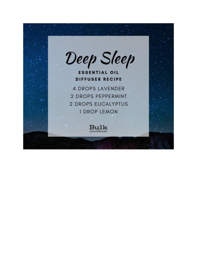 Deep sleep diffuser blend | PDF