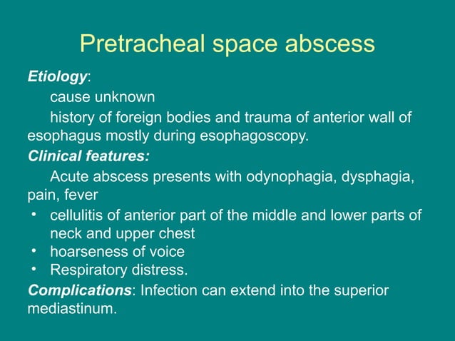 Deep space neck infection . | PPT