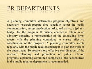 Presentation on pr organization | PPTX