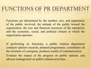 Presentation on pr organization | PPTX