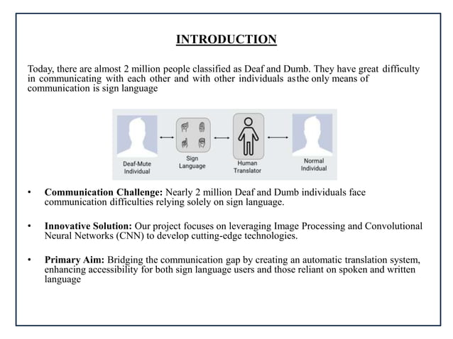 Presentation_Conversion of Sign language to text.pptx | Artificial ...