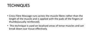 Deep tissue massage D.pptx deep tissue massage | PPTX