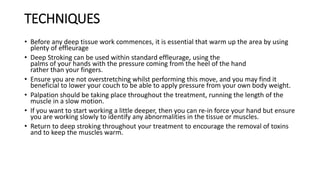Deep tissue massage D.pptx deep tissue massage | PPTX