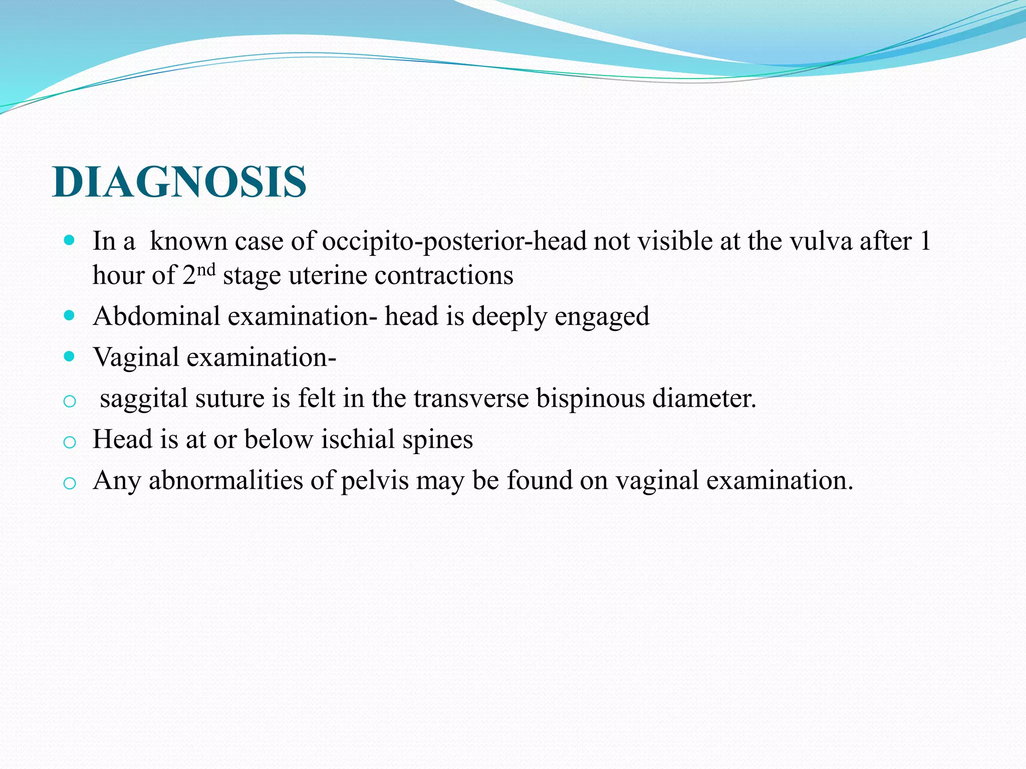 Deep transverse arrest | PPTX