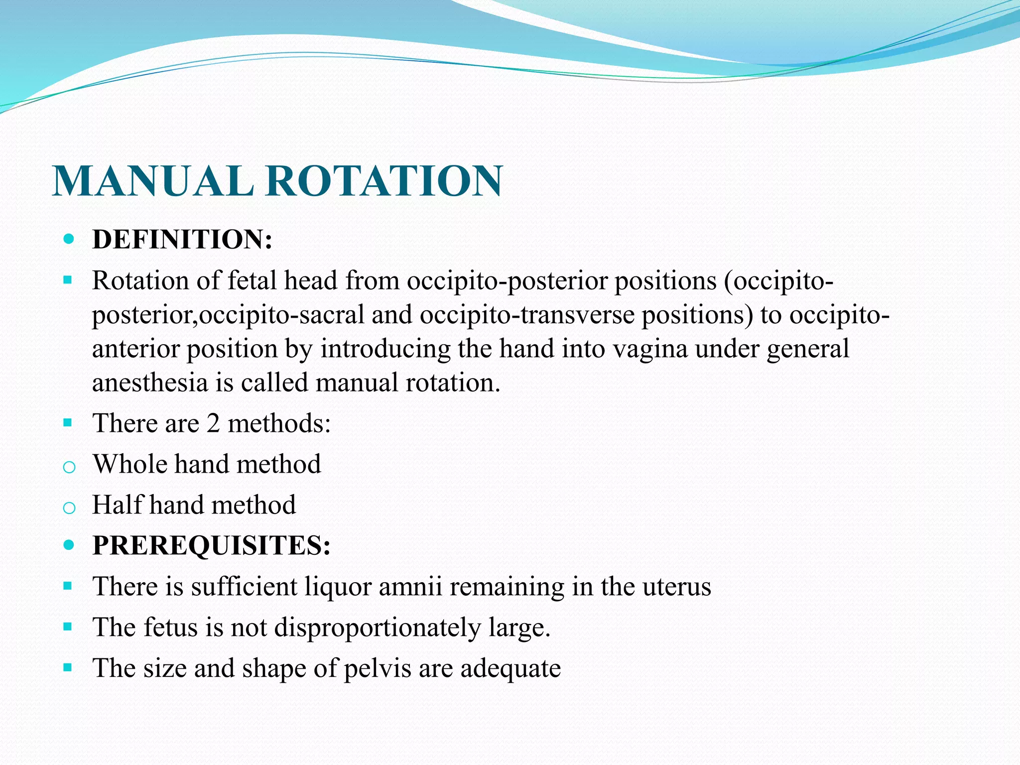 Deep transverse arrest | PPTX