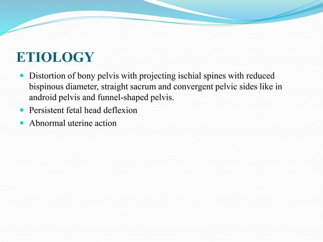 Deep transverse arrest | PPTX | Pregnancy | Reproductive Health