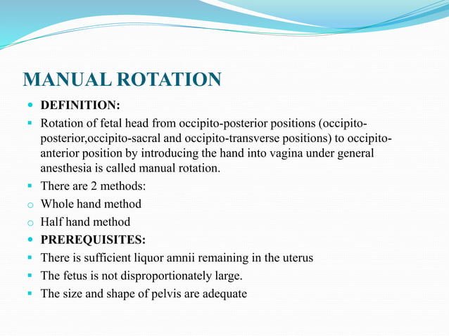 Deep transverse arrest | PPTX | Pregnancy | Reproductive Health