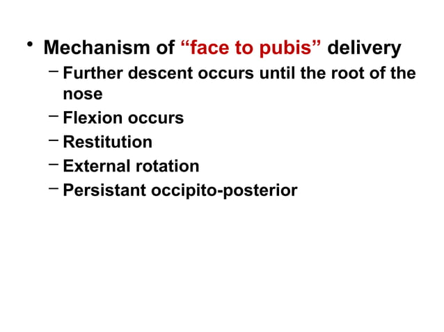 DEEP TRANSVERSE ARREST .pptx in obstetrics | PPTX | Pregnancy ...