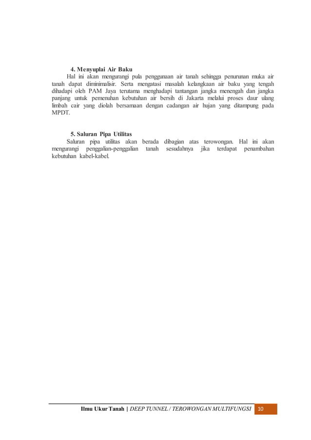 Deep tunnel (ardian zul fauzi) | PDF