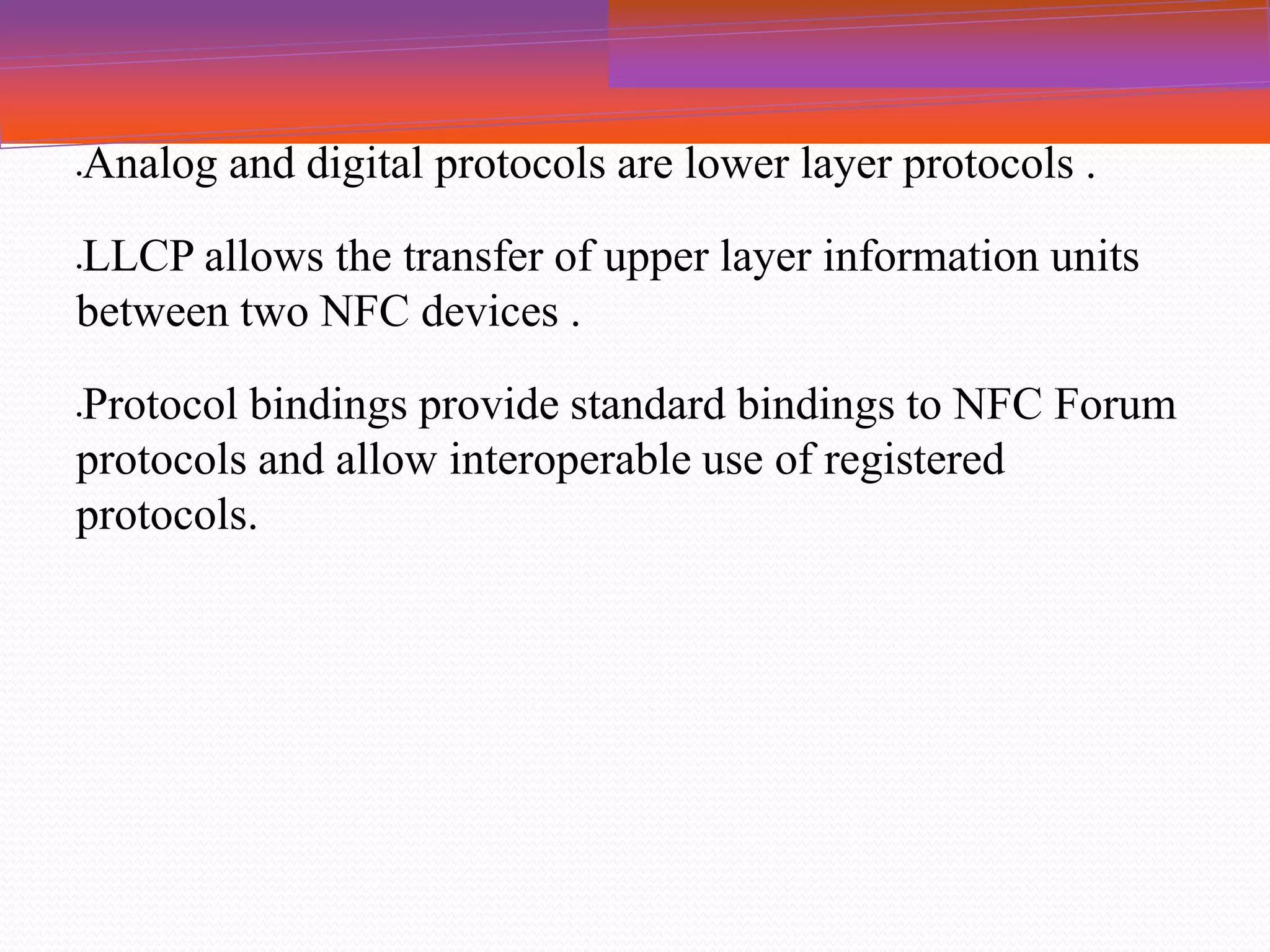 Near Field Communication Nfc Architecture And Operating Modes Pptx