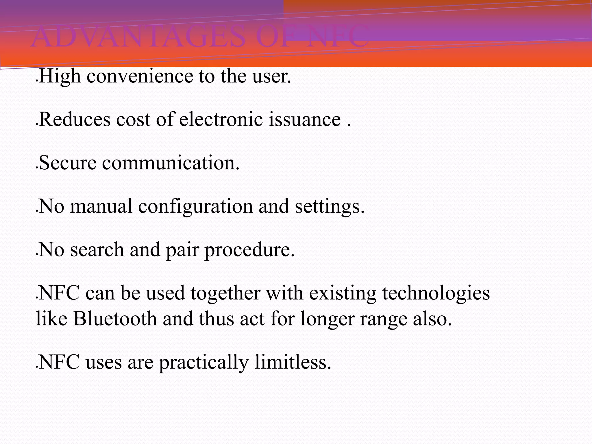 Near Field Communication (NFC Architecture and Operating Modes) | PPTX