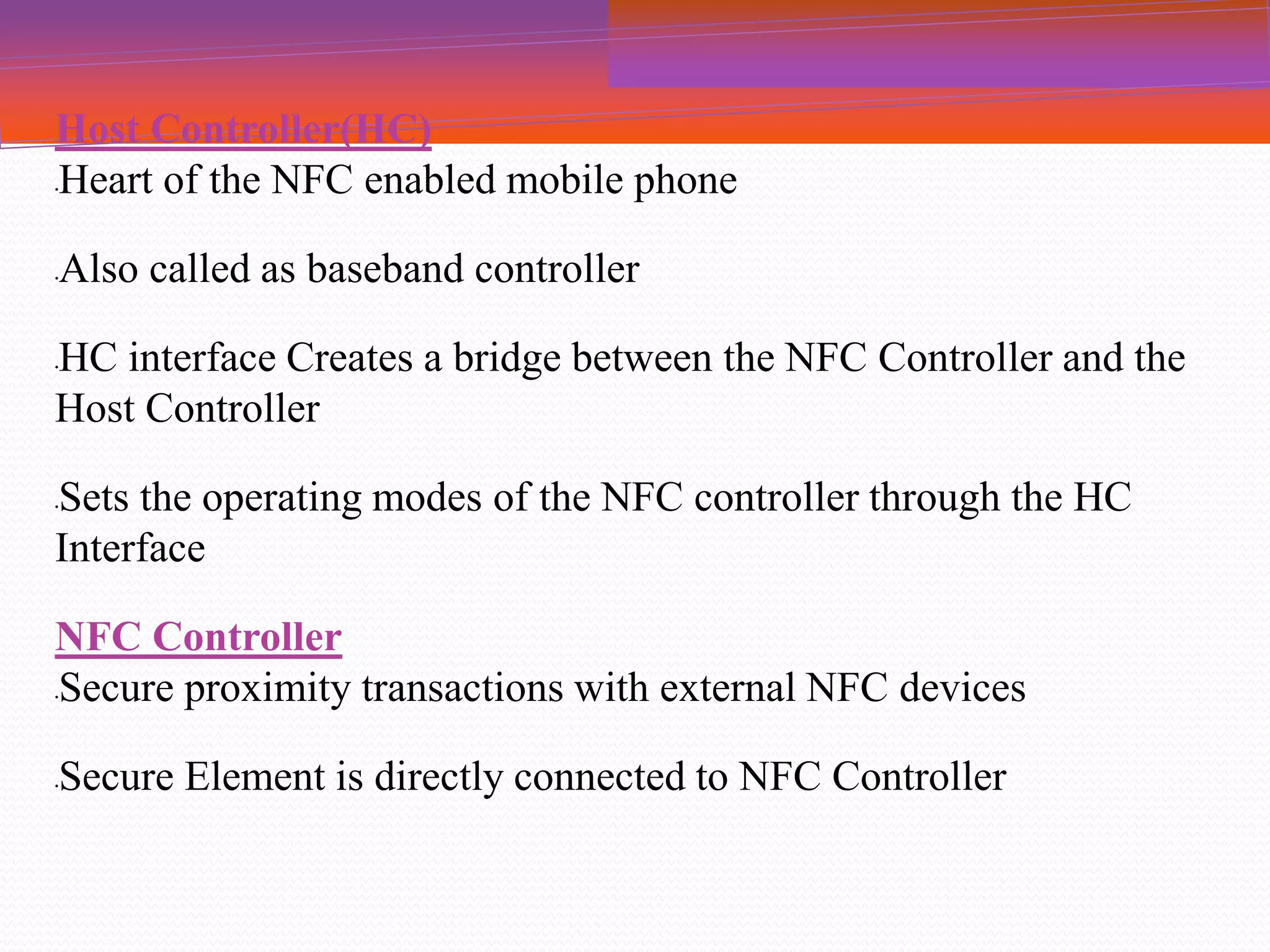 Near Field Communication Nfc Architecture And Operating Modes Pptx