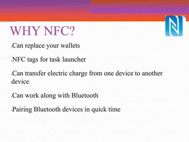 Near Field Communication (NFC Architecture and Operating Modes) | PPTX | Email | Internet