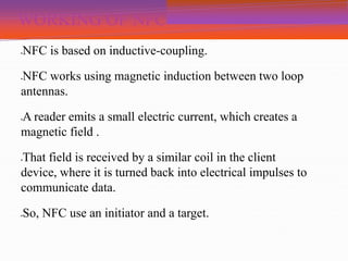 Near Field Communication (NFC Architecture and Operating Modes) | PPTX