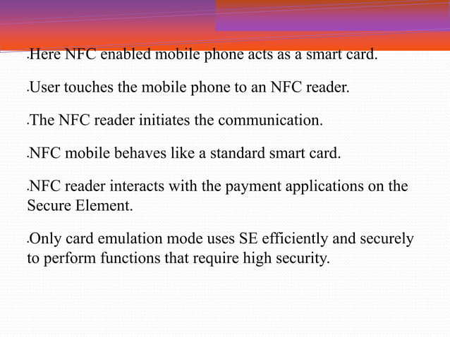 Near Field Communication (NFC Architecture and Operating Modes)