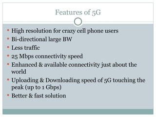 5g-technology-ppt for seminar report-.ppt | Computer Networking | Computing