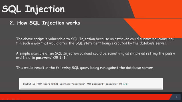 Deep understanding on Cross-Site Scripting and SQL Injection | PPT ...
