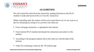 WIFI CONTROLLED SPY ROBOT CAR | PPTX