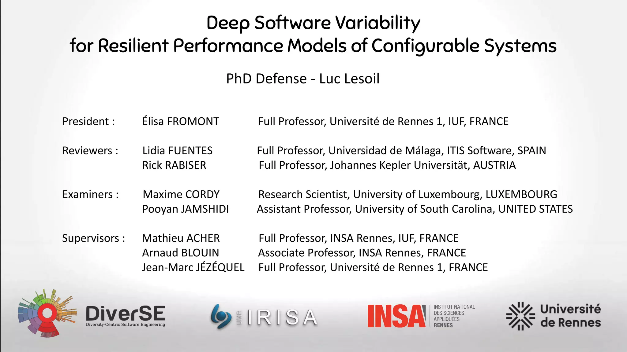 Deep Software Variability for Resilient Performance Models of Configurable Systems | PPT