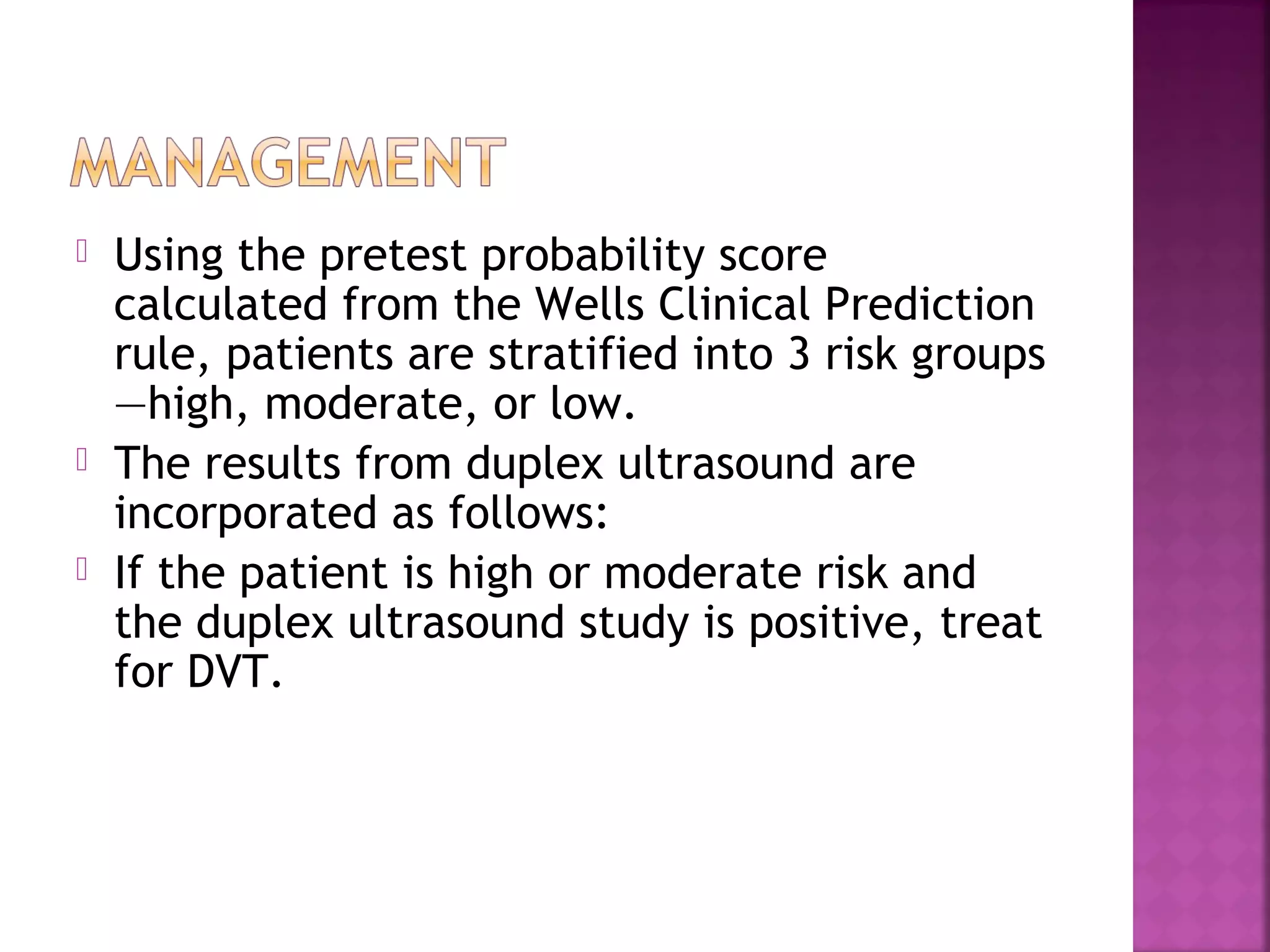 Deep vein thrombosis | PPT