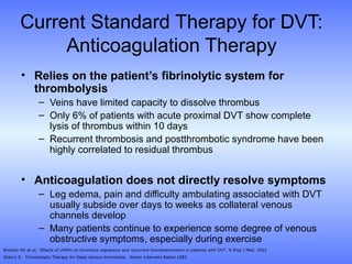 Deep Vein Thrombosis – A Case for Early Intervention | PPT