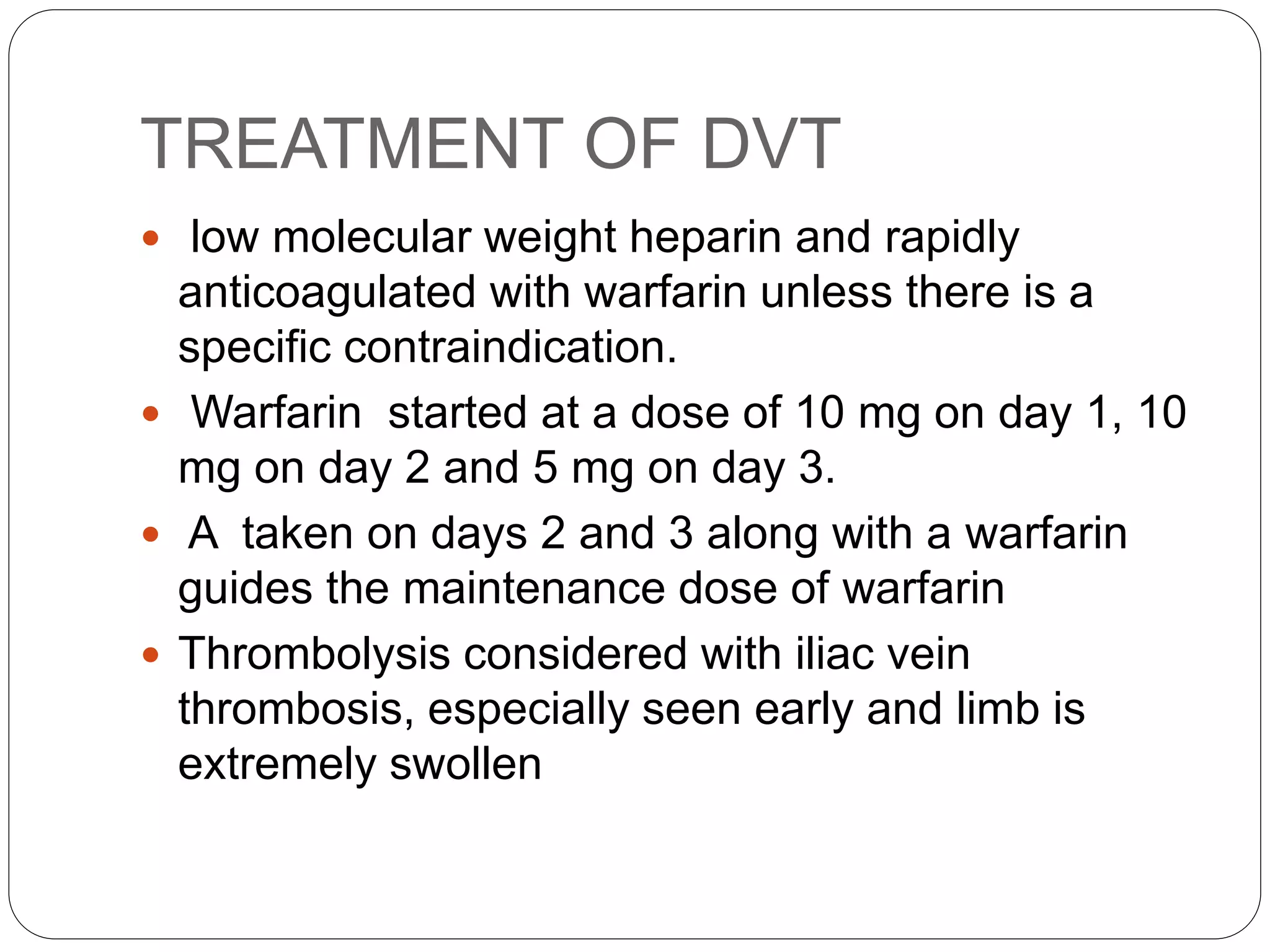 Deep vein thrombosis | PPTX | Lung and Respiratory Health | Diseases ...