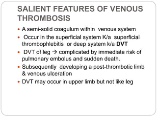 Deep vein thrombosis | PPTX