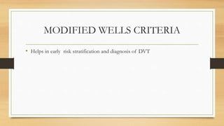 Deep vein thrombosis | PPTX