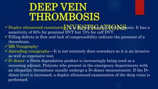Deep vein thrombosis- Venous diseases | PPTX
